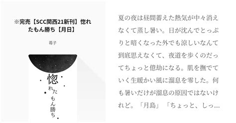 7 ※完売【scc関西21新刊】惚れたもん勝ち【月日】 サンプル 苺子の小説シリーズ Pixiv