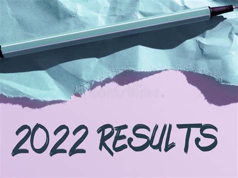 Conceptual Display 2022 Results Internet Concept Any Outcome Of An