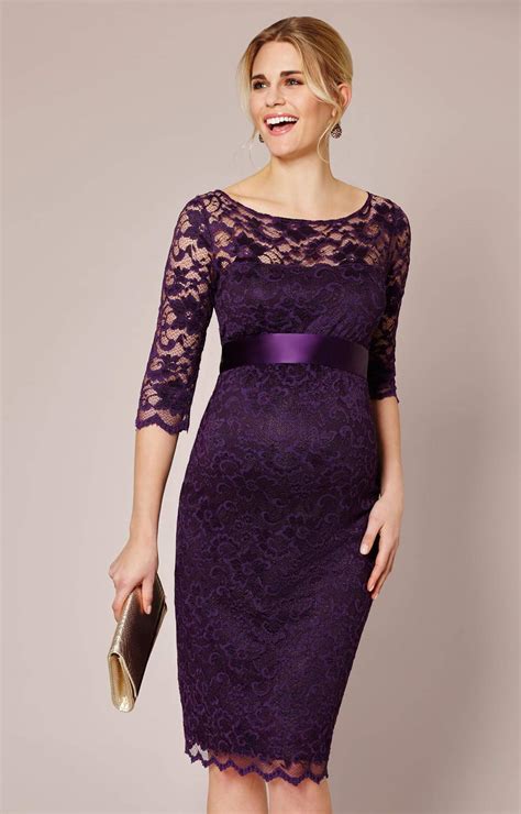 Robe de grossesse Amelia Mûre Robes de maternité de mariée tenues de