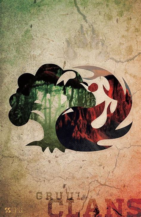 Mtg Gruul Clans Poster By Stratastrike In 2022 Magic The Gathering