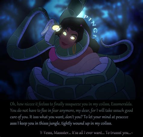 Kaa And Esmeralda By Snakeythingy By Cassiefeet On Deviantart