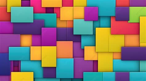 Tetris Pieces Vibrant Vector Flat Seamless Texture Pattern Background Tetris Pixel Texture