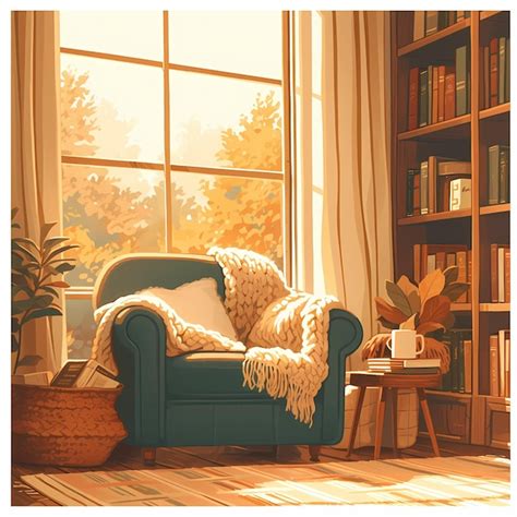 Chic Cozy Living Room Nook By Window Premium Ai Generated Image