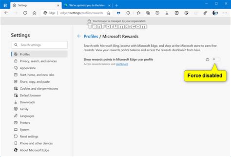 Enable Or Disable Show Rewards Points In Microsoft Edge User Profile Tutorials