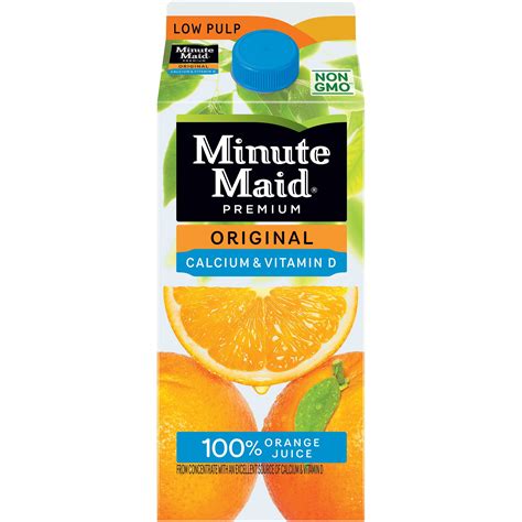 Minute Maid Orange Juice Pulp Free Fruit Juice Drink 59 Fl Oz