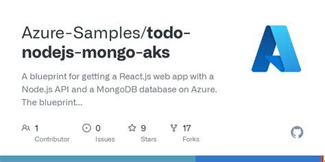 Github Azure Samplestodo Nodejs Mongo Aks A Blueprint For Getting A