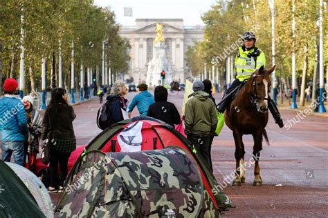 Mall Buckingham Palace Extinction Rebellion Climate Editorial Stock