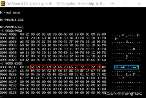 （二十一）《汇编语言（王爽）》 实验 12：编写 0 号中断的处理程序编写0号中断处理程序 Csdn博客