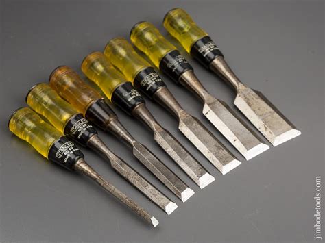 Set Of Seven Stanley No 60 Everlasting Chisels 81785 Jim Bode Tools