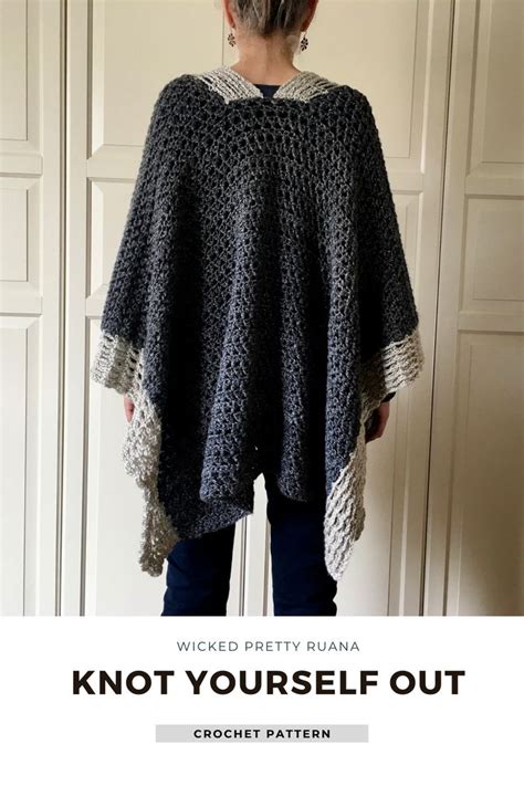 Easy Crochet Ruana Wrap Pattern How To Crochet Crochet Projects