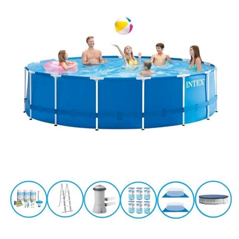 Intex Piscine Metal Frame Forfait Piscine 457x122 Cm Leroy Merlin