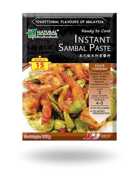 Instant Sambal Paste 150g Scs Food Manufacturing Sdn Bhd
