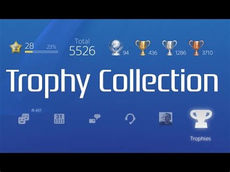 My PSN Trophy Collection. 94 Platinums, Level 28. - YouTube