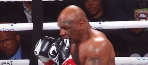 Mike Tyson Reveals Why He Kept Biting His Glove During Jake Paul Fight