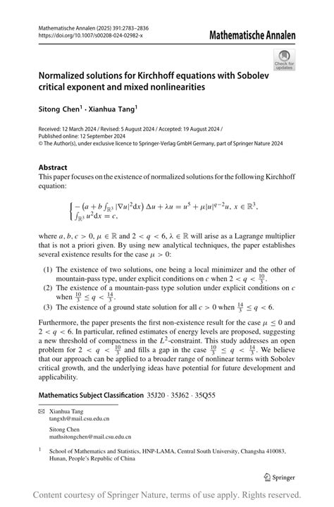 Normalized Solutions For Kirchhoff Equations With Sobolev Critical Exponent And Mixed