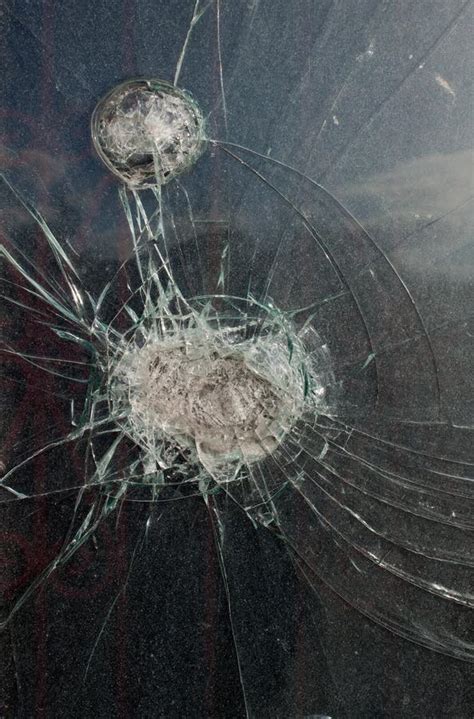 Glass Broken In Window Stock Image Image Of Splinters 13457543