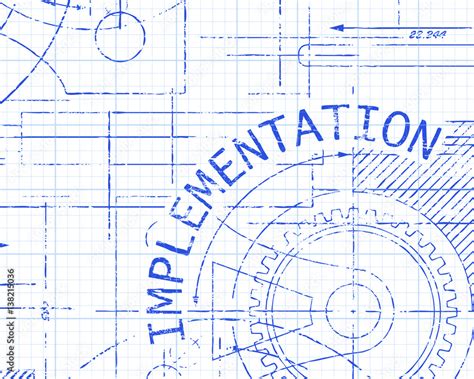Implementation Graph Paper Machine Stock Vector Adobe Stock