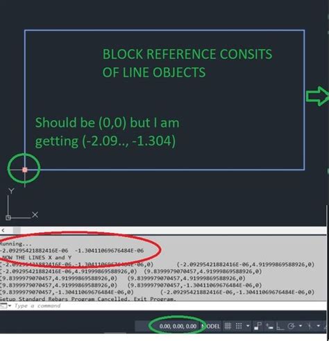 Solved Extracting Co Ordinates From A Block Reference And A Line Object Autodesk Community