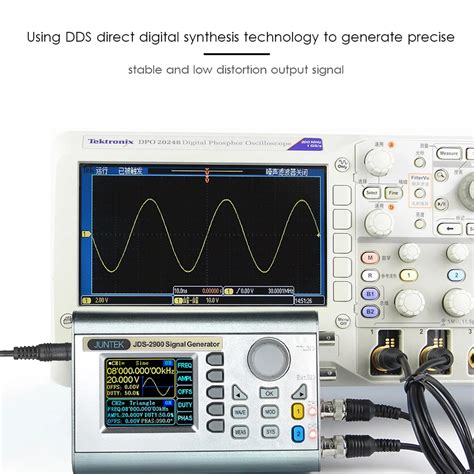 JUNTEK Digital Dual Channel DDS Signal Generator Counter Arbitrary Waveform Pulse Signal