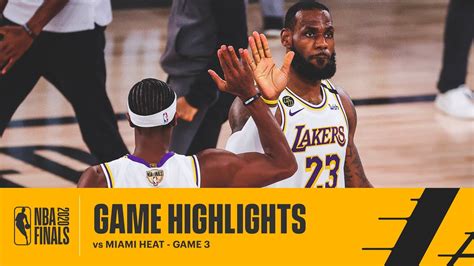 Highlights Los Angeles Lakers Vs Miami Heat Youtube