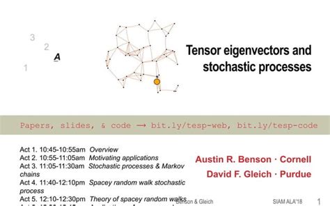 Tensor Eigenvectors And Stochastic Processes PPT