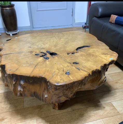 통나무 원목테이블 당근 중고거래