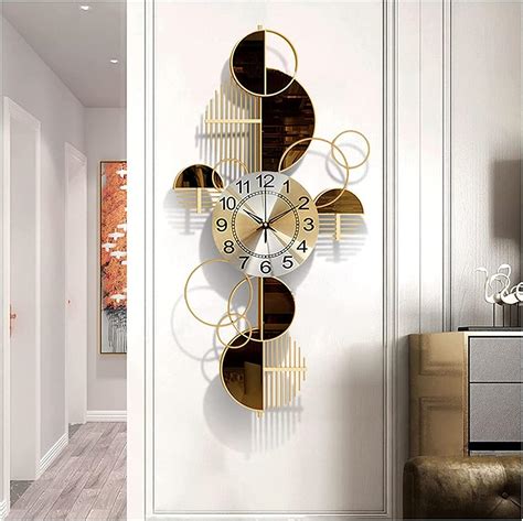 Modern Luxury Look Decorative Wall Clock Metal Adventure Kastle Home Decor