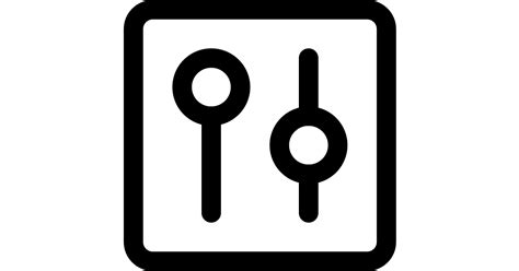 Vertical Slider Square Adjustment Adjust Controls Fader Vertical