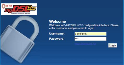 PLDT Default Admin Password And Username Fiber DSL Ultera