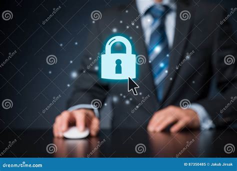 Cybersecurity Internet Concept Stock Image Image Of Information Blue