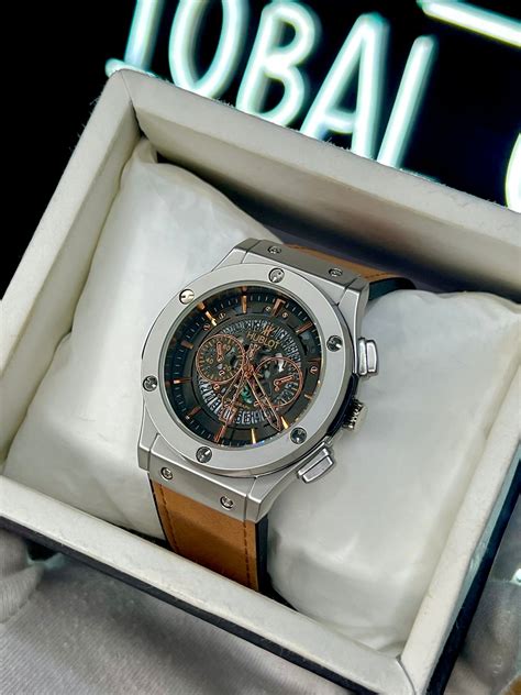 Hb Skeleton Regular Date Brown Hnjwatchespk