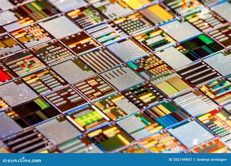 Silicon Semiconductor Wafer Close Up In Electronics A Wafer Also Called A Slice Or Substrate