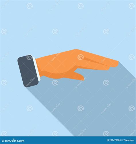 Mostrar Vector Plano De Icono De Palma Gesto De Brazo Stock De