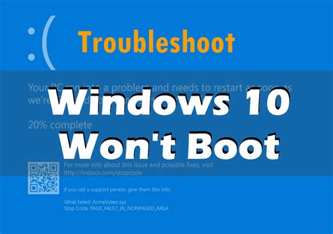 Windows 10 Wont Boot