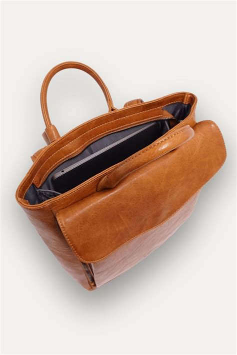 Evie Laptop Backpack Crossbody Flap Front Onze Montreal