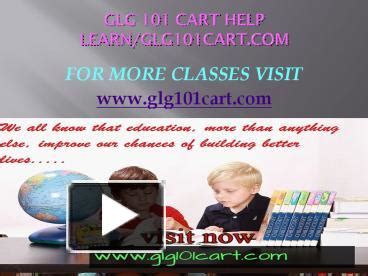 GLG 101 CART Help Learn Glg101cart Com Presentation Free To Download