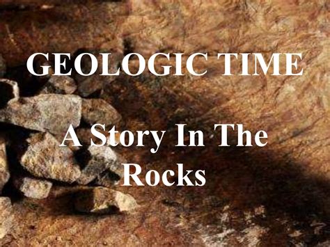 Geologic Time Ppt