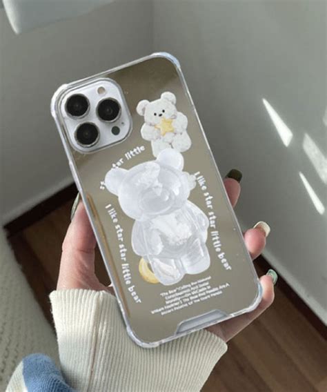🚀당일출고⭐구름 곰돌이 그립톡 미러 케이스 아이폰 갤럭시 플립3 플립4 아이폰14 미니 프로 A32 A31 A51 노트10 노트