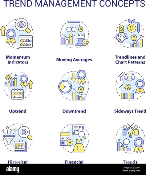 Trend Management Concept Icons Set Stock Vector Image And Art Alamy