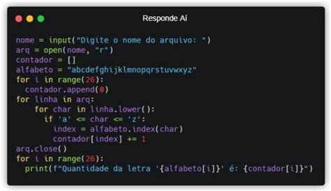 Arquivos Python Resumo E Exerc Cios Resolvidos Responde A