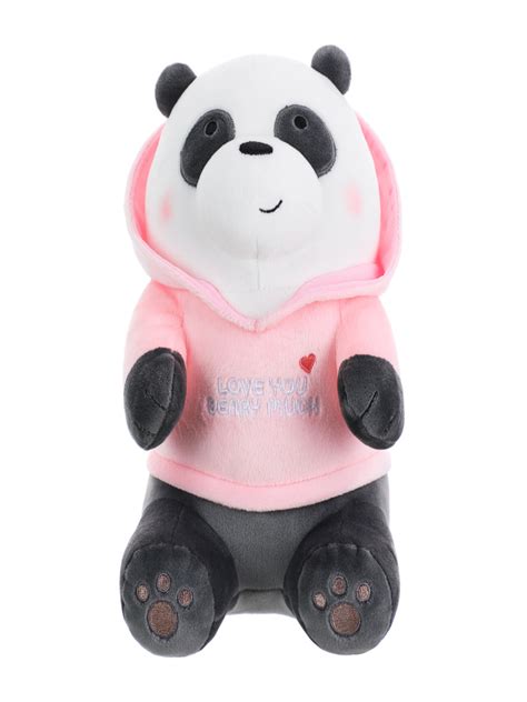 MINISO мягкая игрушка с капюшоном We Bare Bears "Ледяной Медведь, Панда ...
