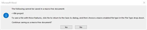 How To Save A Word Doc With No Macros Microsoft Qanda