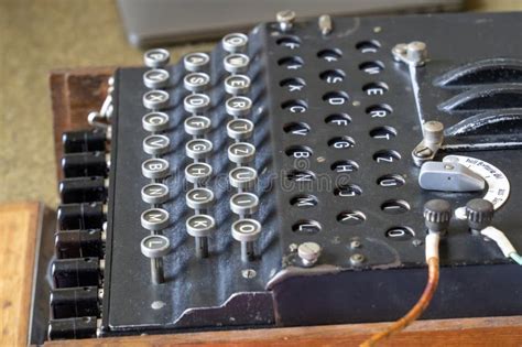 A German World War Ii Enigma Cipher Machine Stock Image Image Of
