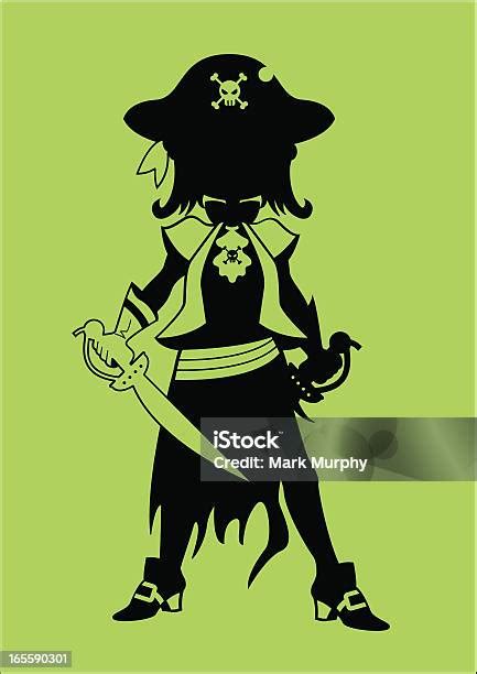Pirate Girl Silhouette向量圖形及更多海盜圖片 海盜 側影 好玩 Istock