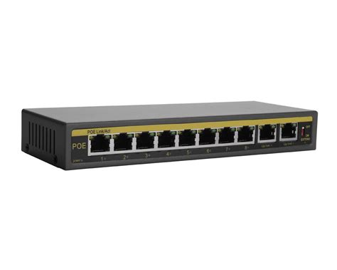 Hamrolte POE Switch 8CH IEEE802 3af 10 100Mbps Smart POE Switch For IP