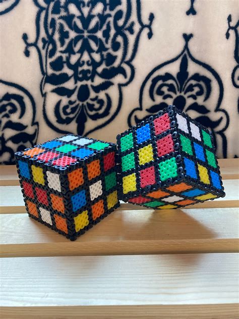 3d Perler Bead Rubiks Cube Etsy