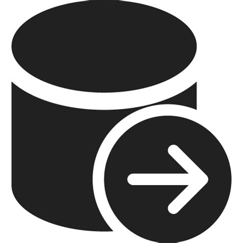 Database Arrow Right Icon Svg Png Free Download