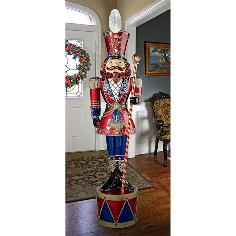 Design Toscano Illuminated Bavarian Style Holiday Nutcracker Statue