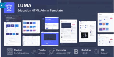 Luma Education HTML Learning Management System Admin Template Biggest Collection Of GPL