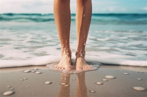 Premium AI Image Sandy Toes And Salty Kisses